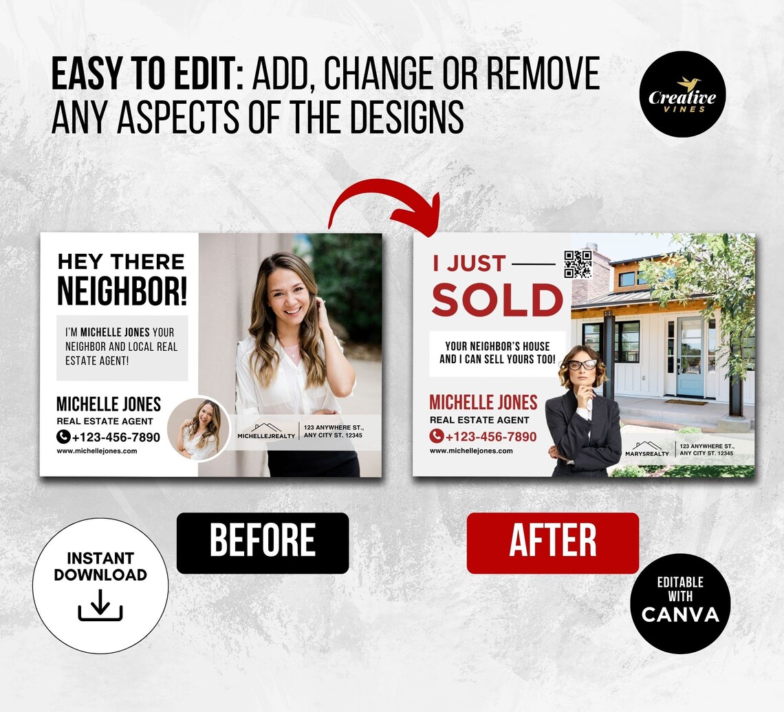 Hello Neighbor, Real Estate Postcard Marketing to Neighborhood, Hello ...