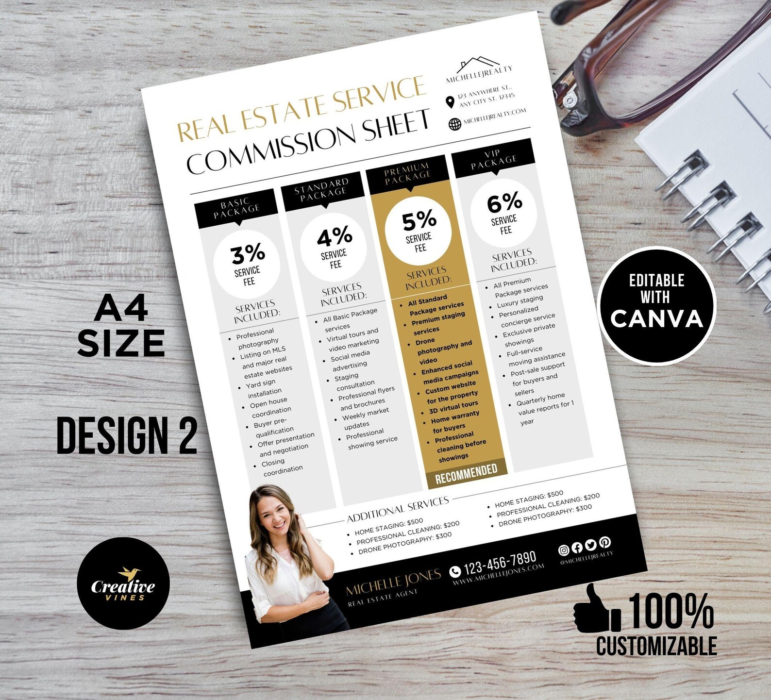 Real Estate Commission Template Real Estate Commission Sheet Real ...