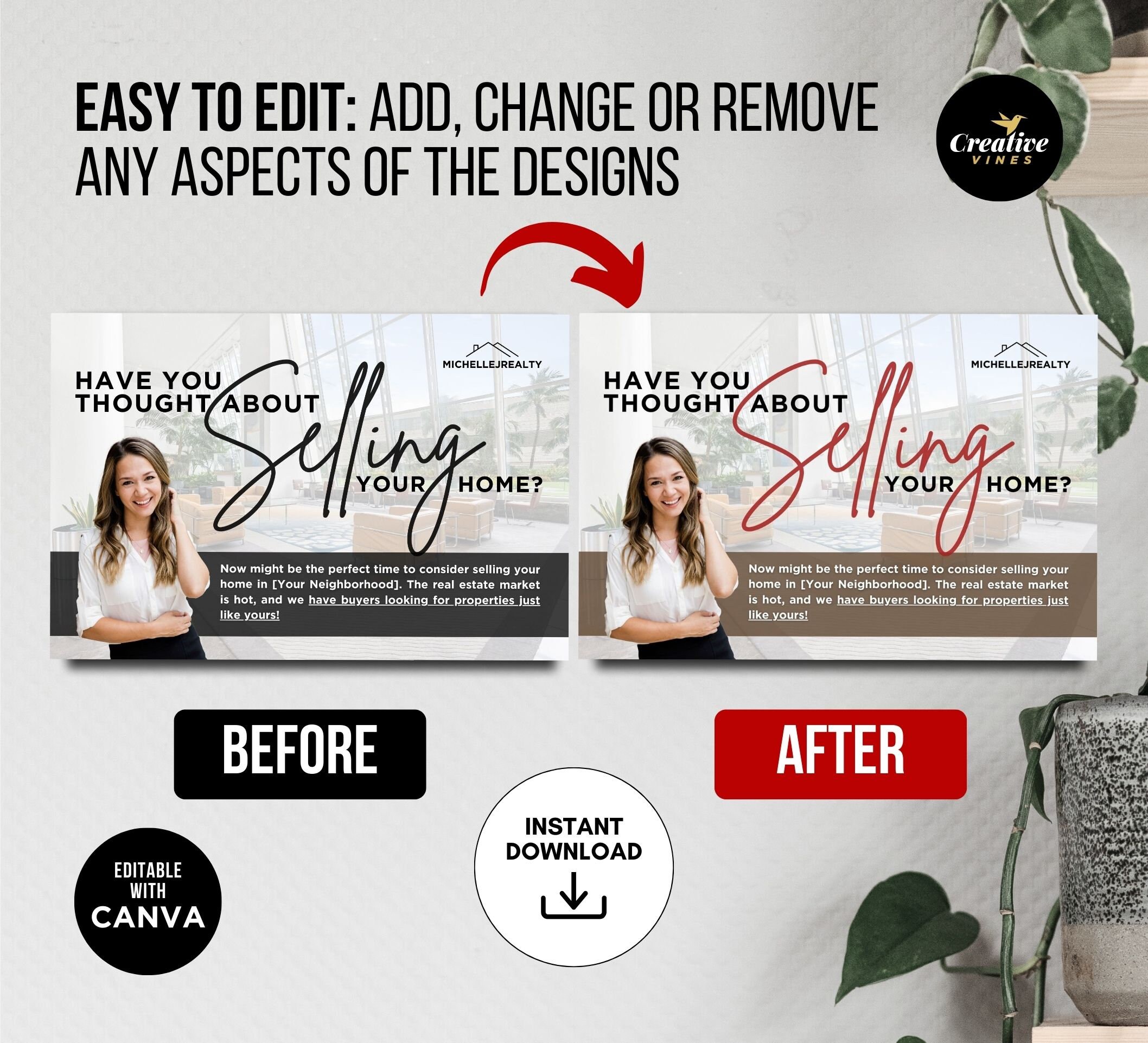 Real Estate Marketing Postcard to Find Potential Sellers, Neighborhood ...