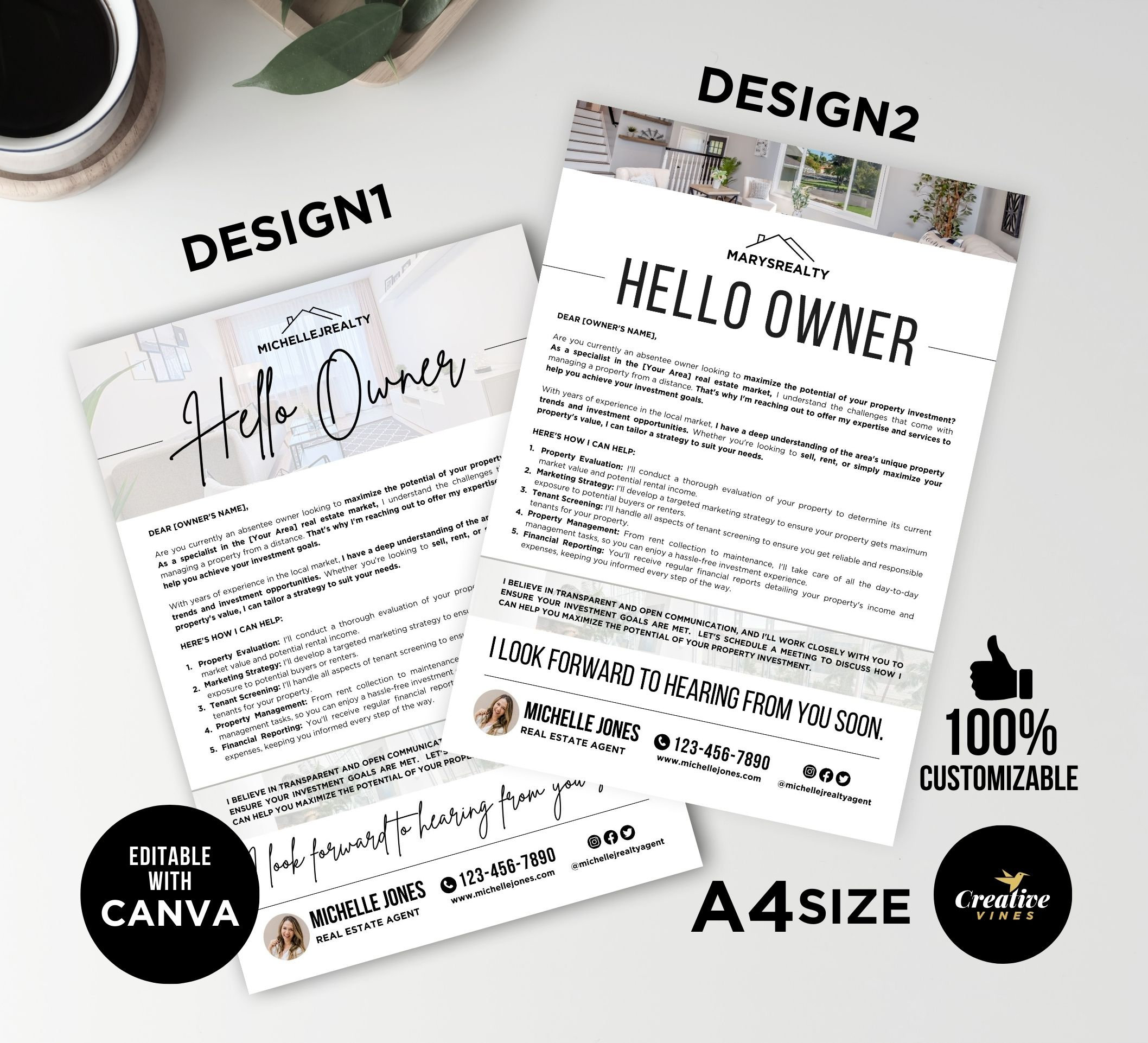 Absentee Letter Absentee Owner Letter Real Estate Letter Template Real ...