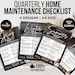 Quarterly Home Maintenance Checklist, Real Estate Marketing, Seasonal ...