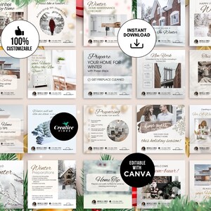 December Instagram Posts for Real Estate Agent Christmas Instagram ...