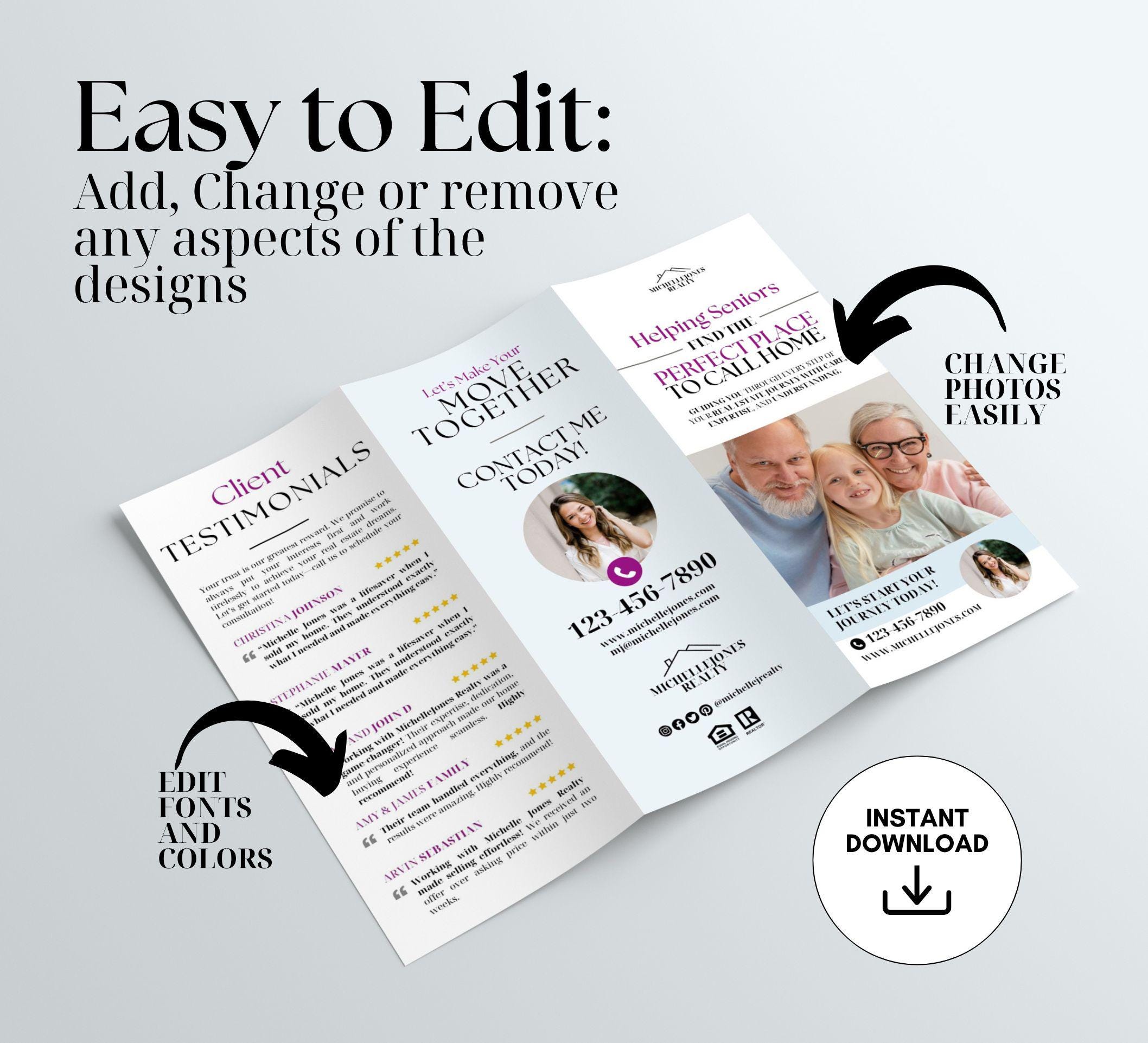 SRES Brochure Senior Real Estate Agent Introduction Trifold Brochure ...