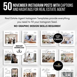 November Real Estate Posts With Captions November Realtor Social Media ...