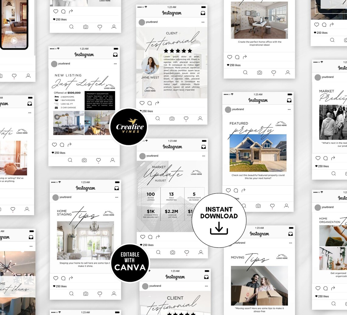 August Real Estate Agent Social Media Posts, Real Estate Instagram Post ...