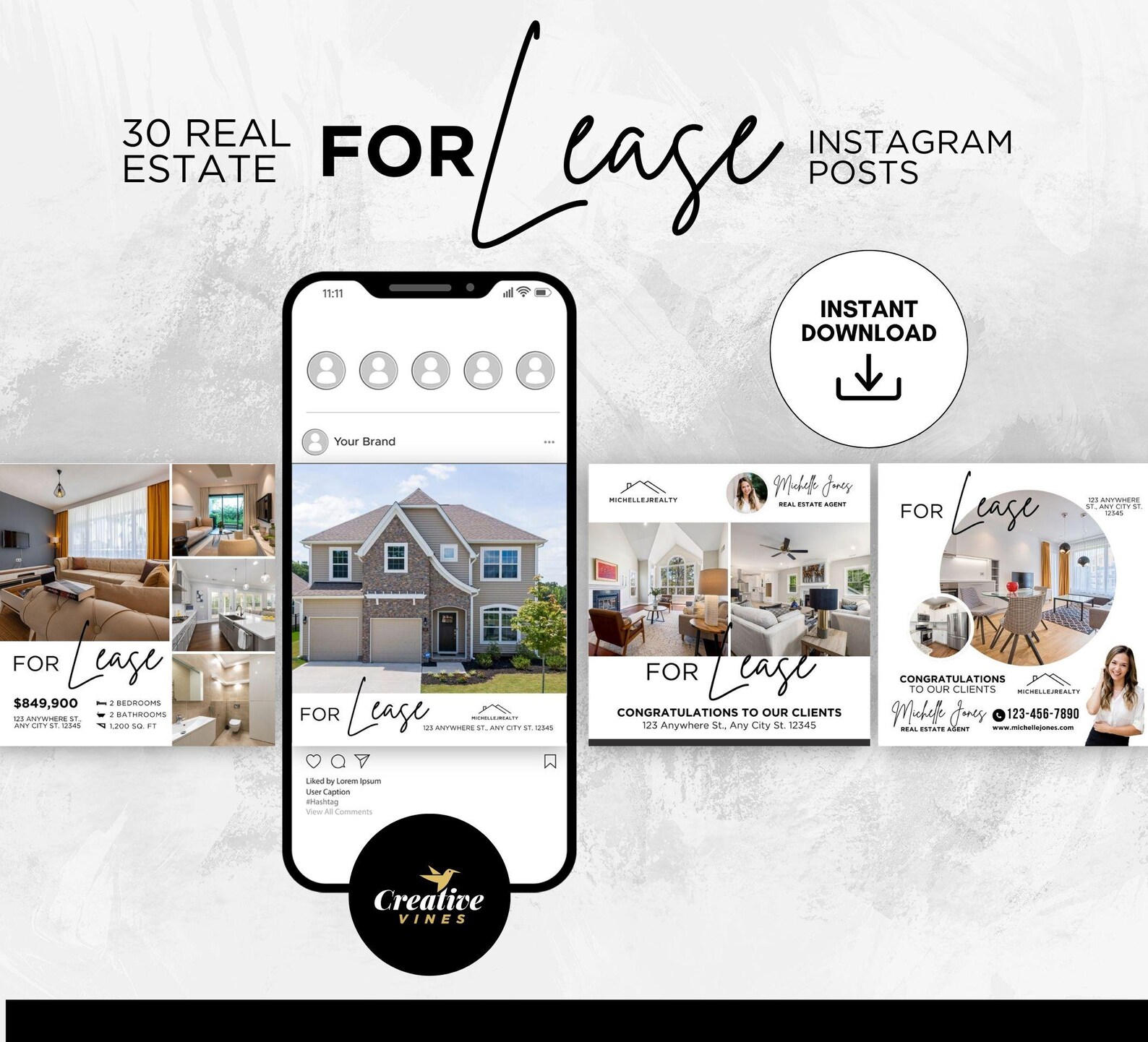 120 for Lease Real Estate Instagram Posts House for Rent Instagram Post ...