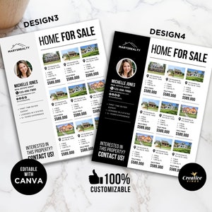 Real Estate Multiple Listing Flyer Bundle Homes for Sale Flyer New ...