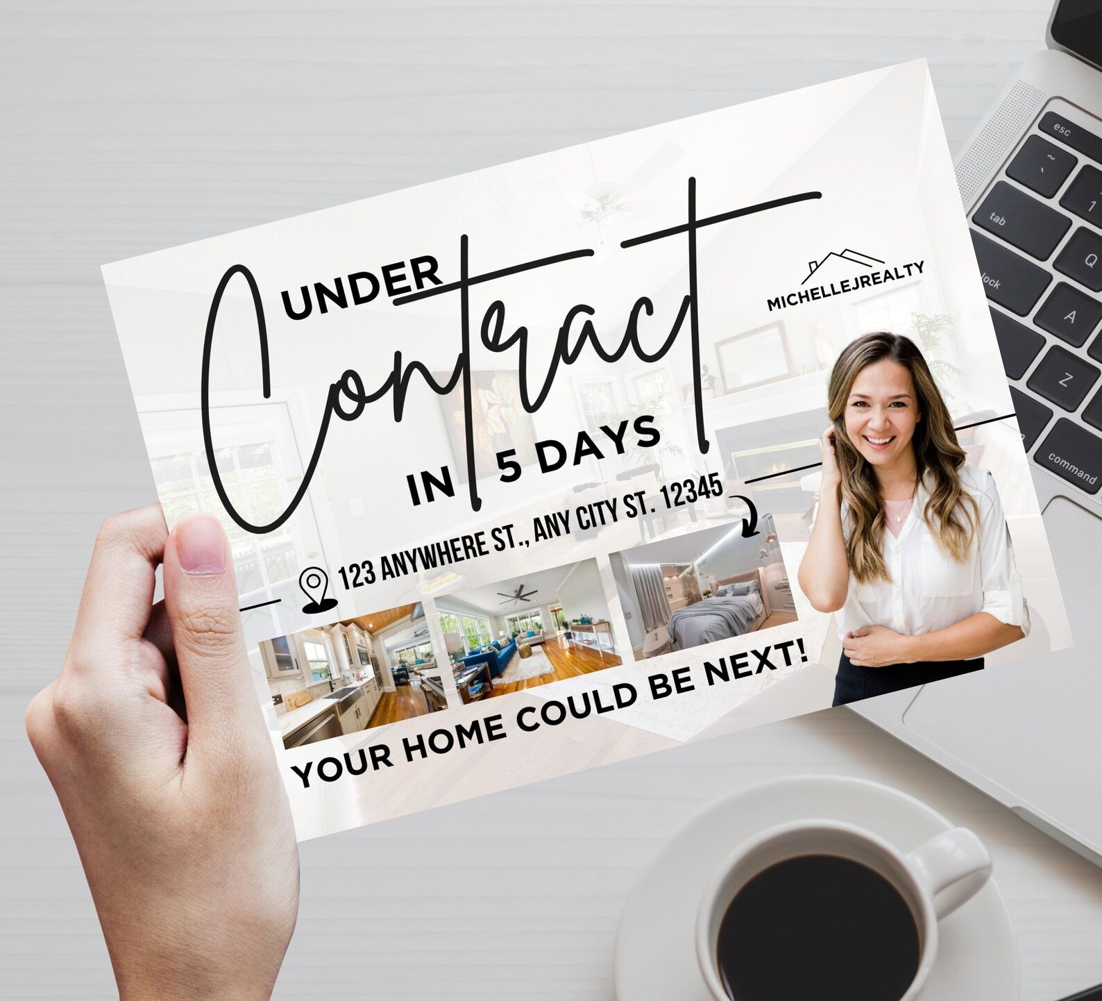 Under Contract Real Estate Postcard, Under Contract Postcard, Real ...