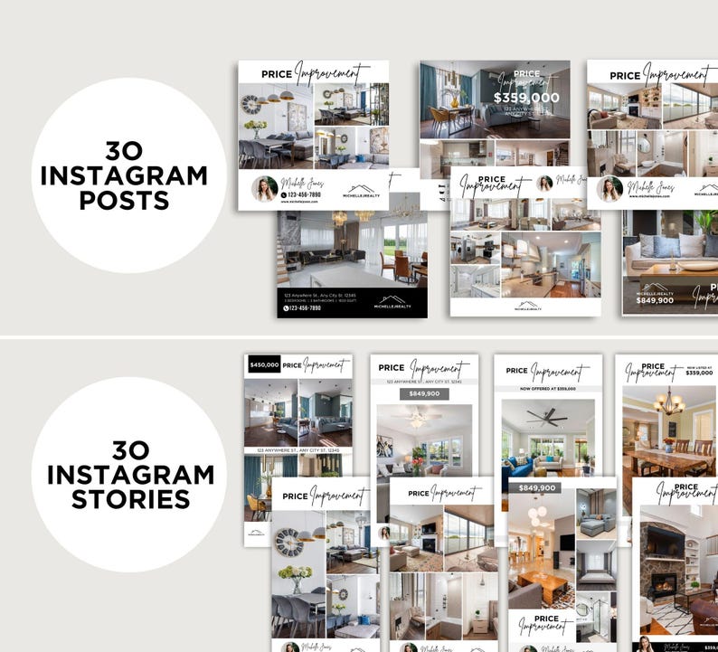 120 Price Improvement Social Media Posts Real Estate Price Reduction ...