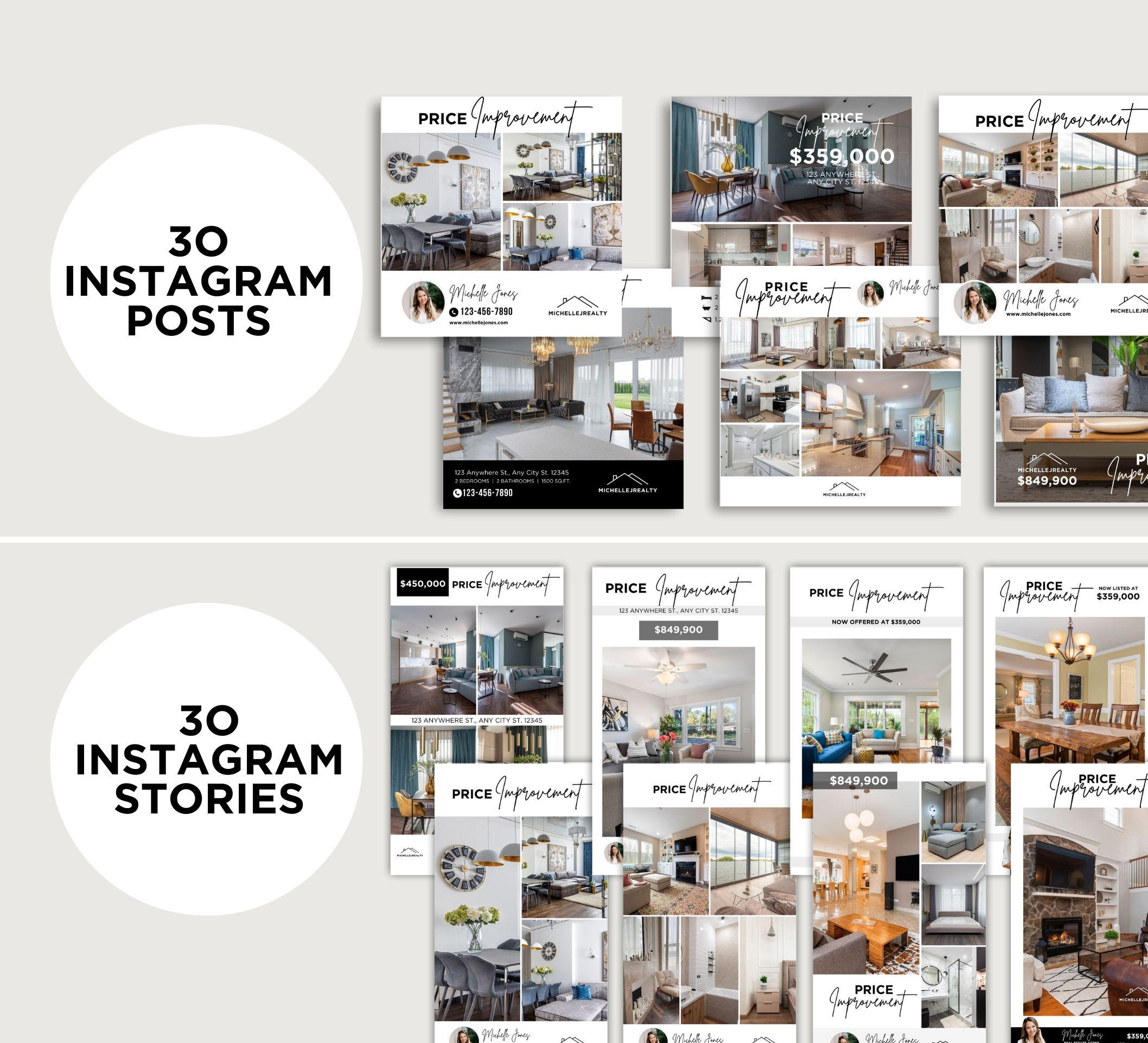 120 Price Improvement Social Media Posts Real Estate Price Reduction ...