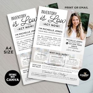 Real Estate Low Inventory Flyer, Inventory is Low Real Estate Flyer ...