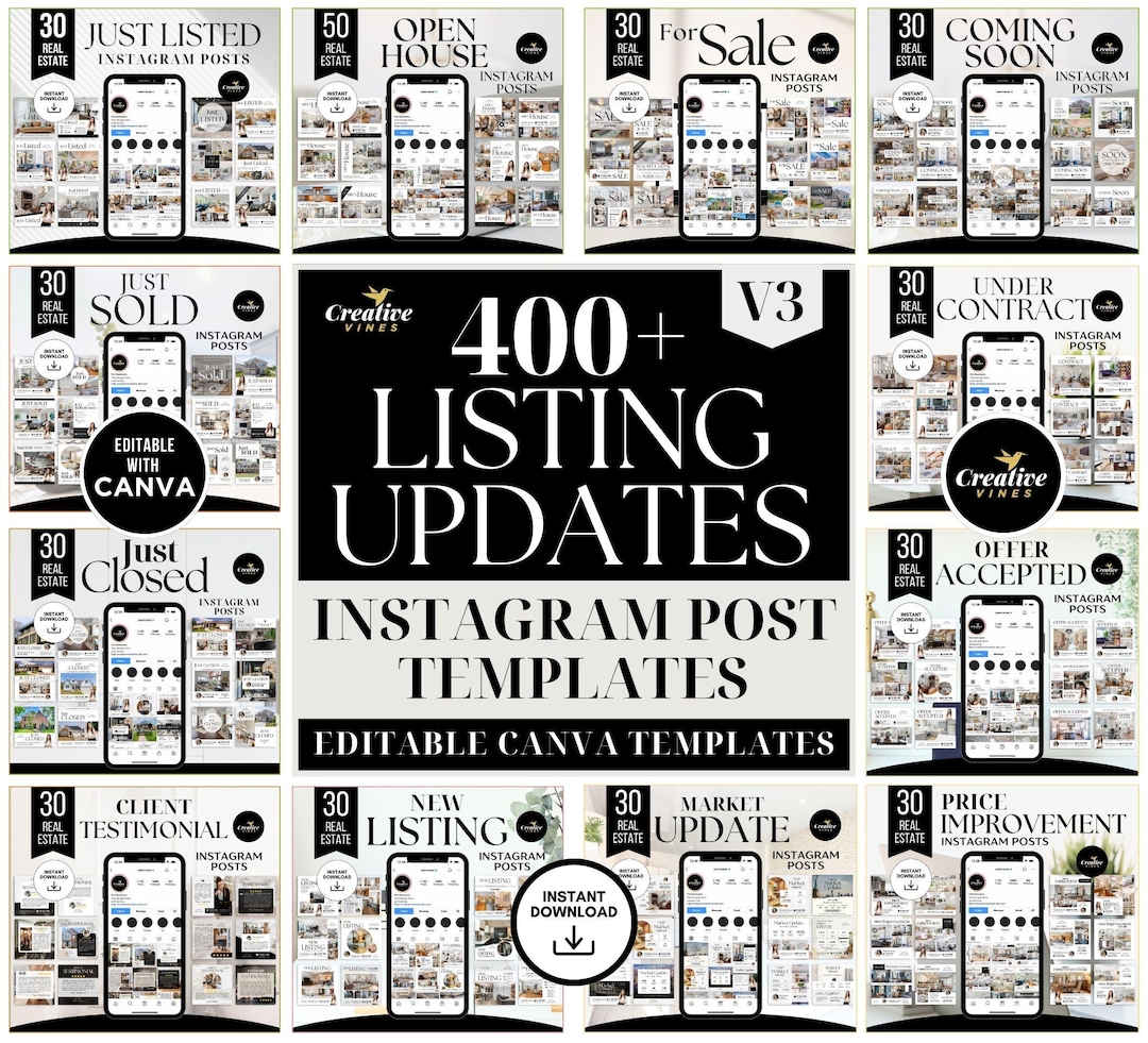 400+ Listing Updates Instagram Posts Real Estate Instagram Posts, Open ...