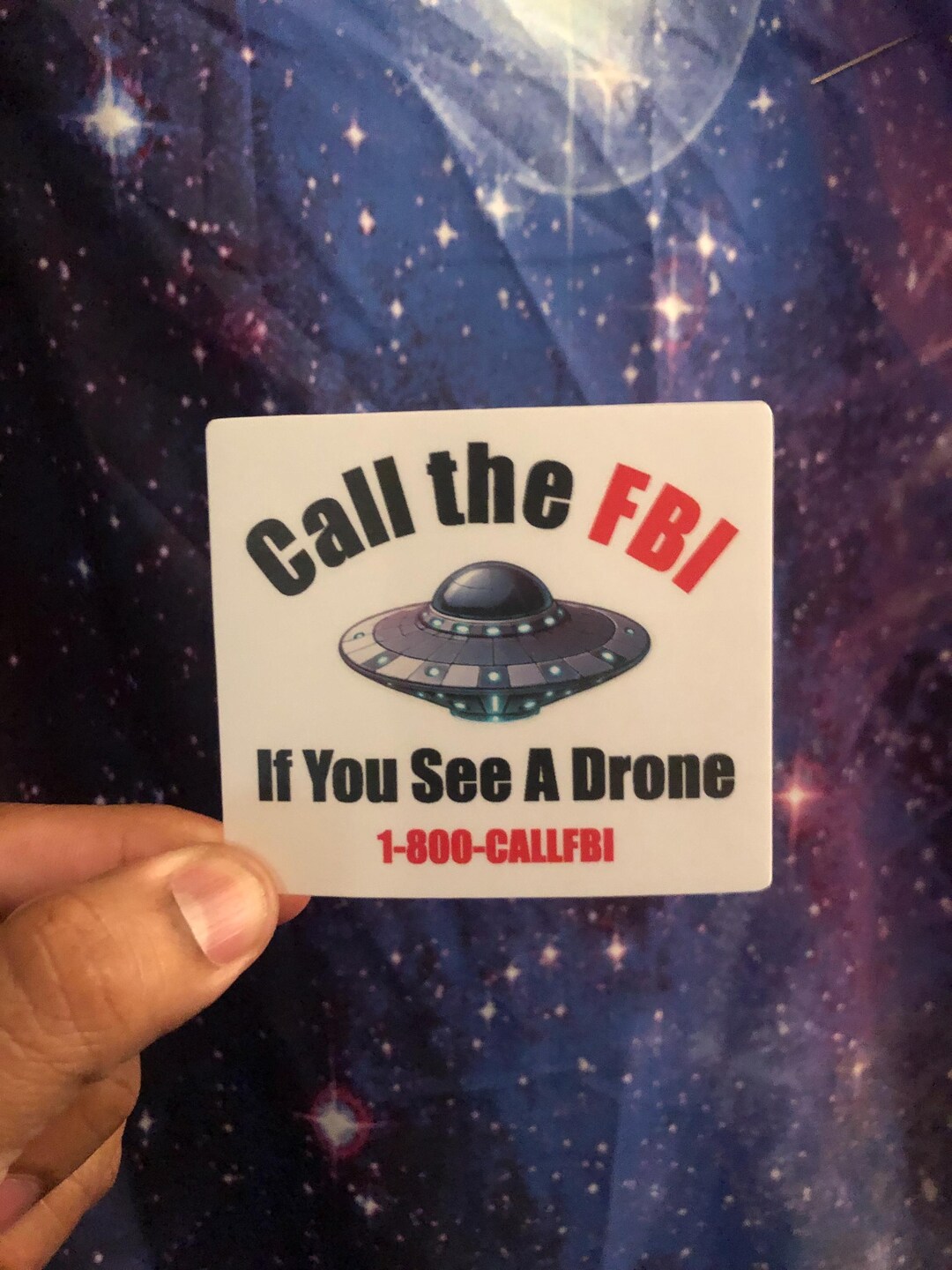 FBI Drone STICKER 3.25x2.75 Inch- High Quality Matt Vinyl and ...