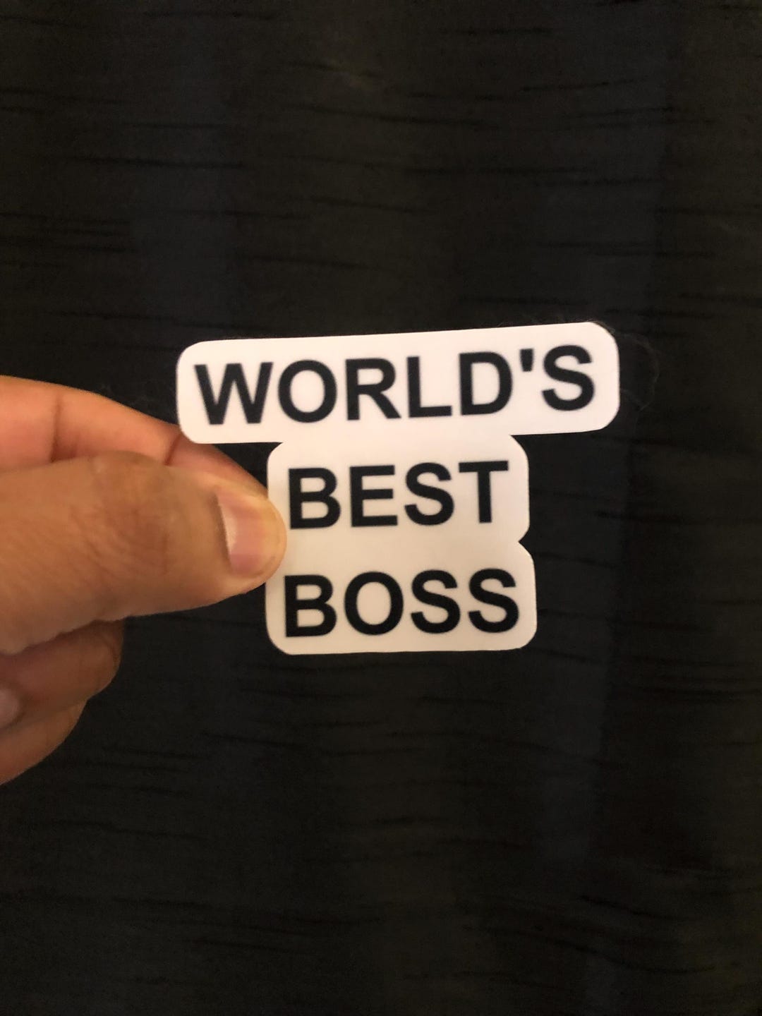 WORLDS Best BOSS 3.0x2.25 Inch Sticker- High Quality Matt Vinyl and ...