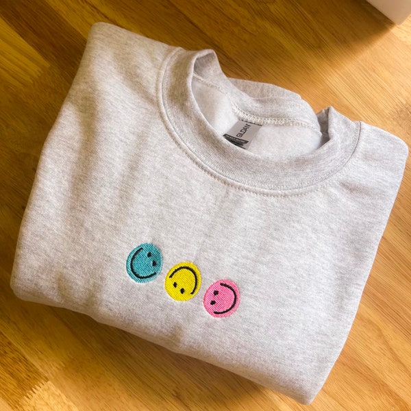 Pink and Blue Smiley - Etsy