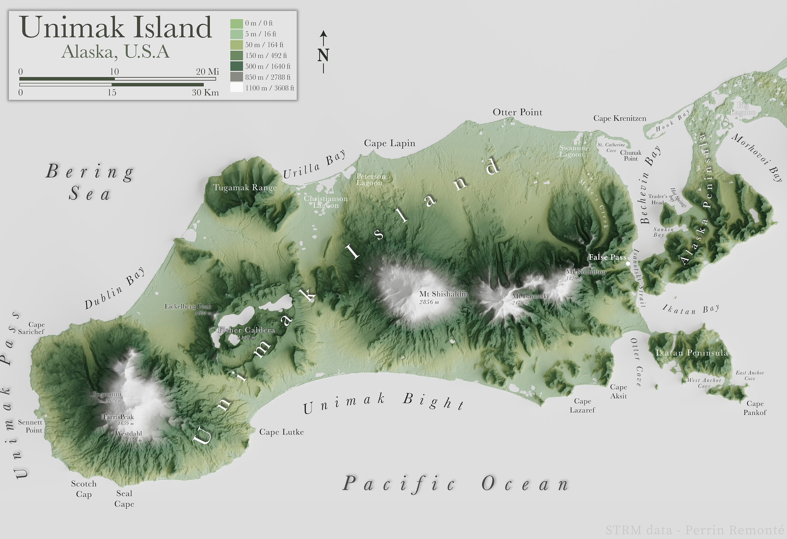 Unimak Island Map