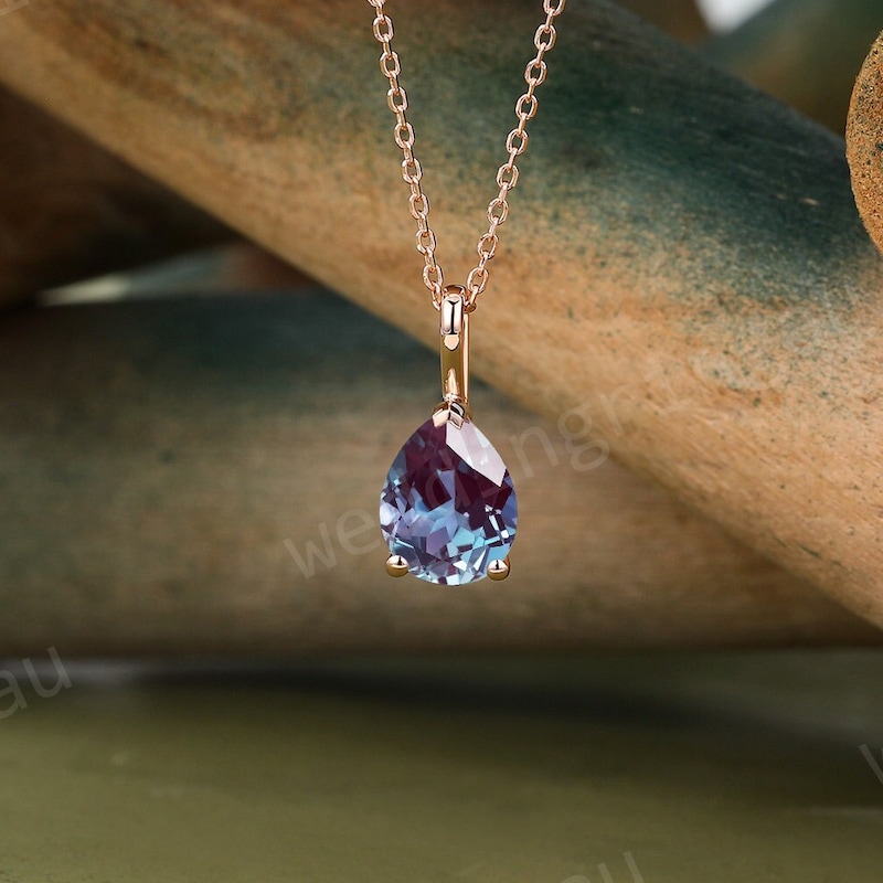 Alexandrite Necklace - Etsy