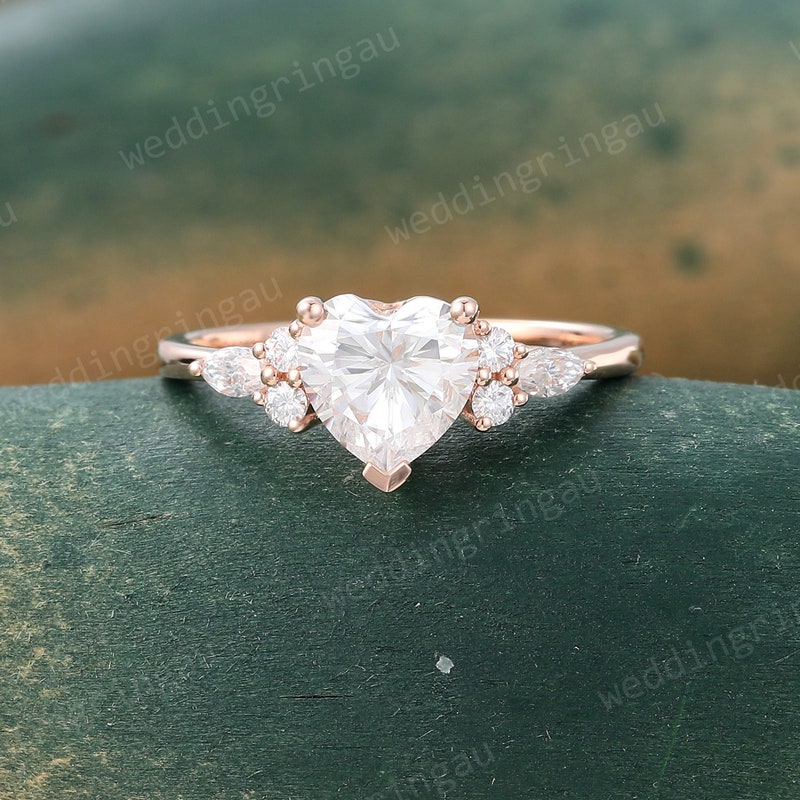 Heart Cut Ring - Etsy