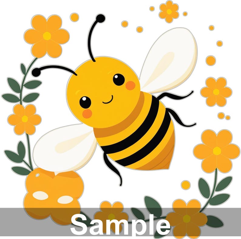25 Modern Bee Vector Art BUNDLE | Minimalist Graphics for Commercial ...