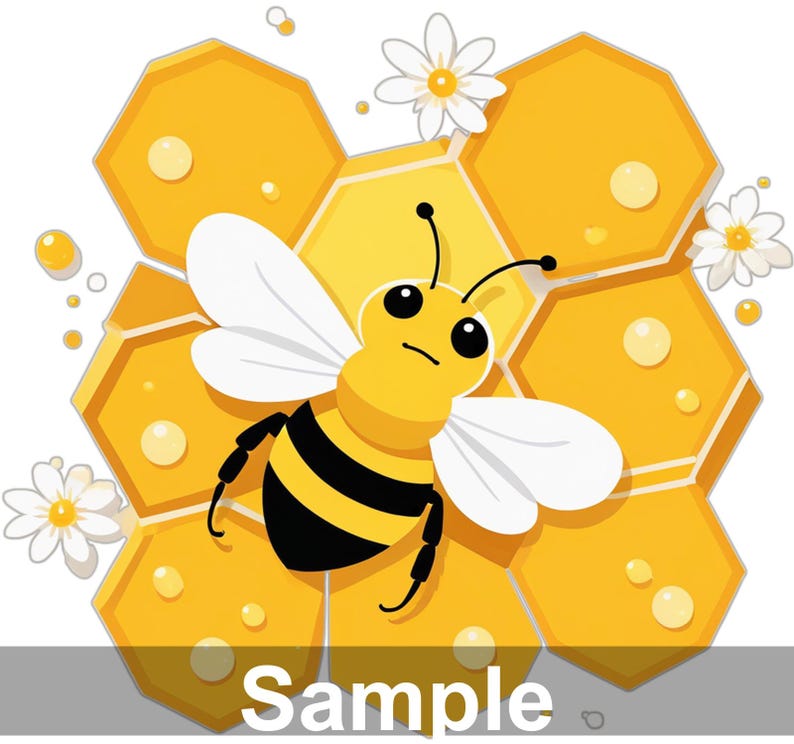 25 Modern Bee Vector Art BUNDLE | Minimalist Graphics for Commercial ...