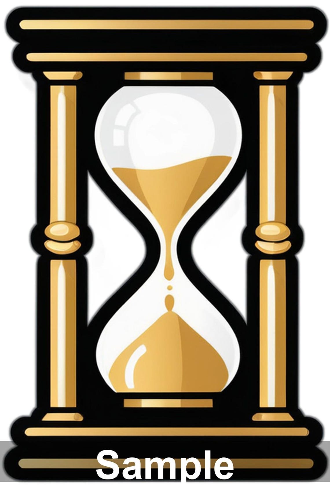 30 Pngs New Year Stickers: Gatsby Glam Black Gold (digital PNG Set) - Etsy