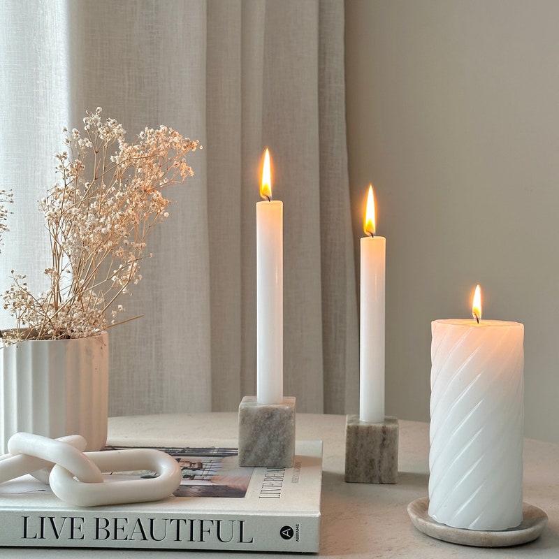 Marble Candle Holder - Etsy