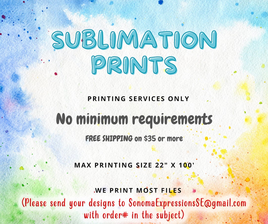 SUBLIMATION PRINTS - Etsy