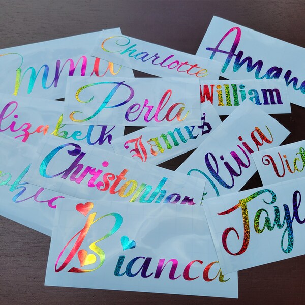 Vinyl Decal Name - Etsy