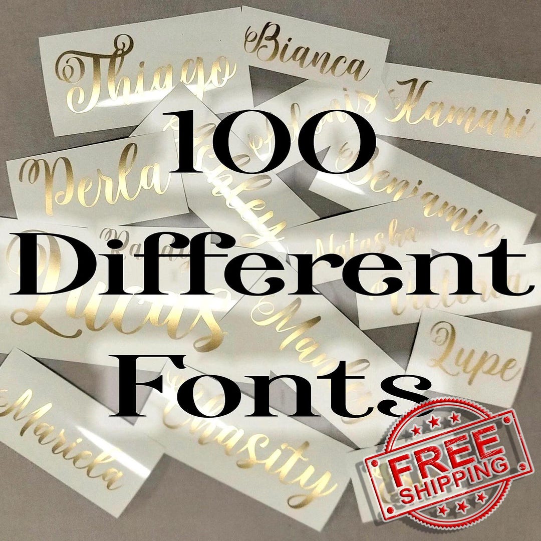 Name Sticker, Vinyl Sticker, Name Decal, Custom Name Decal, Decals ...