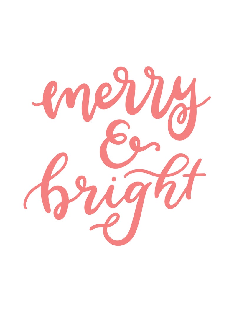 CHRISTMAS Printable Images, Printable Christmas Words - Etsy