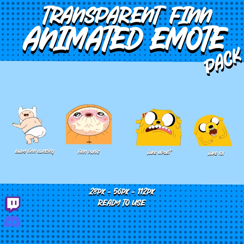 Cartoon Animated Emote Transparent - Etsy