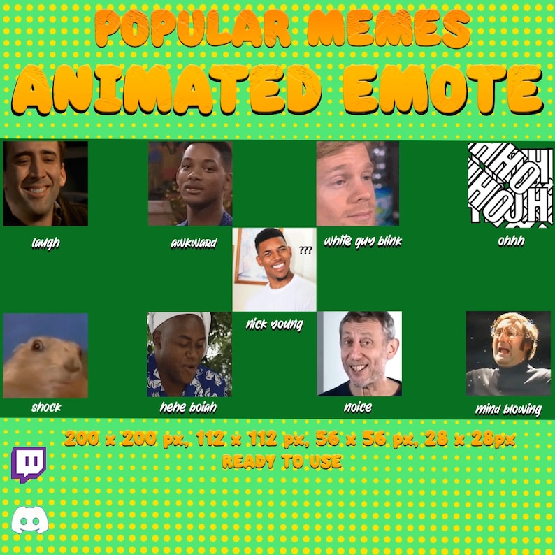 Popular Meme Animated Emotes - Etsy