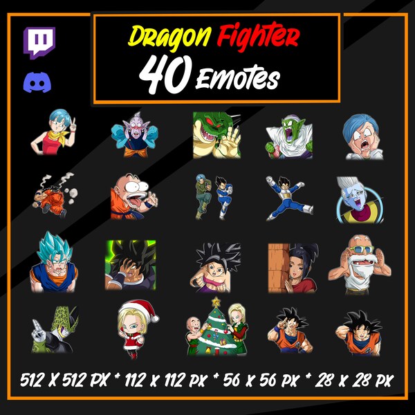 Dragon Ball Twitch Emotes - Etsy