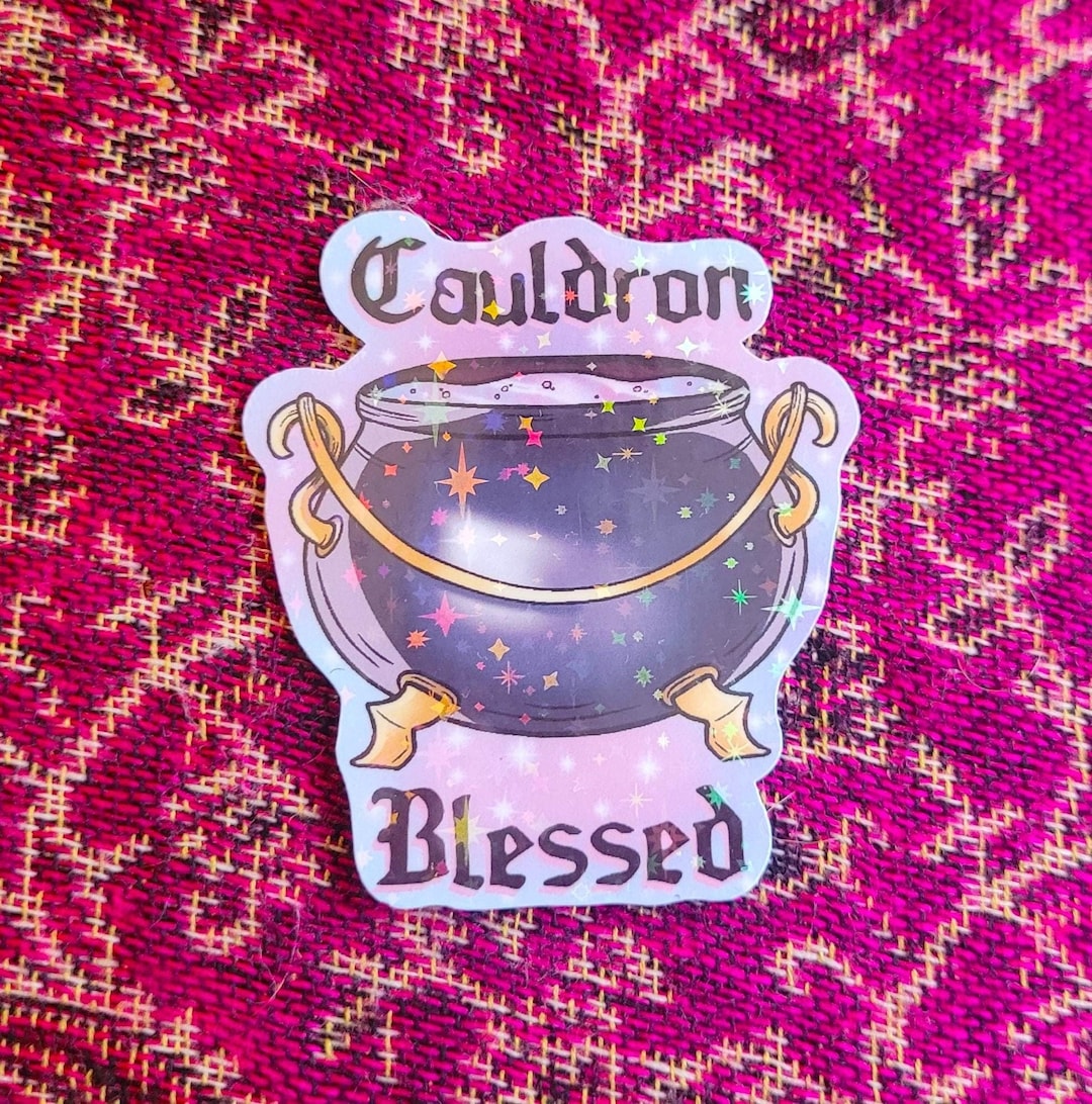 ACOTAR Cauldron Blessed Sparkle Sticker for Laptops Phones Kindles ...