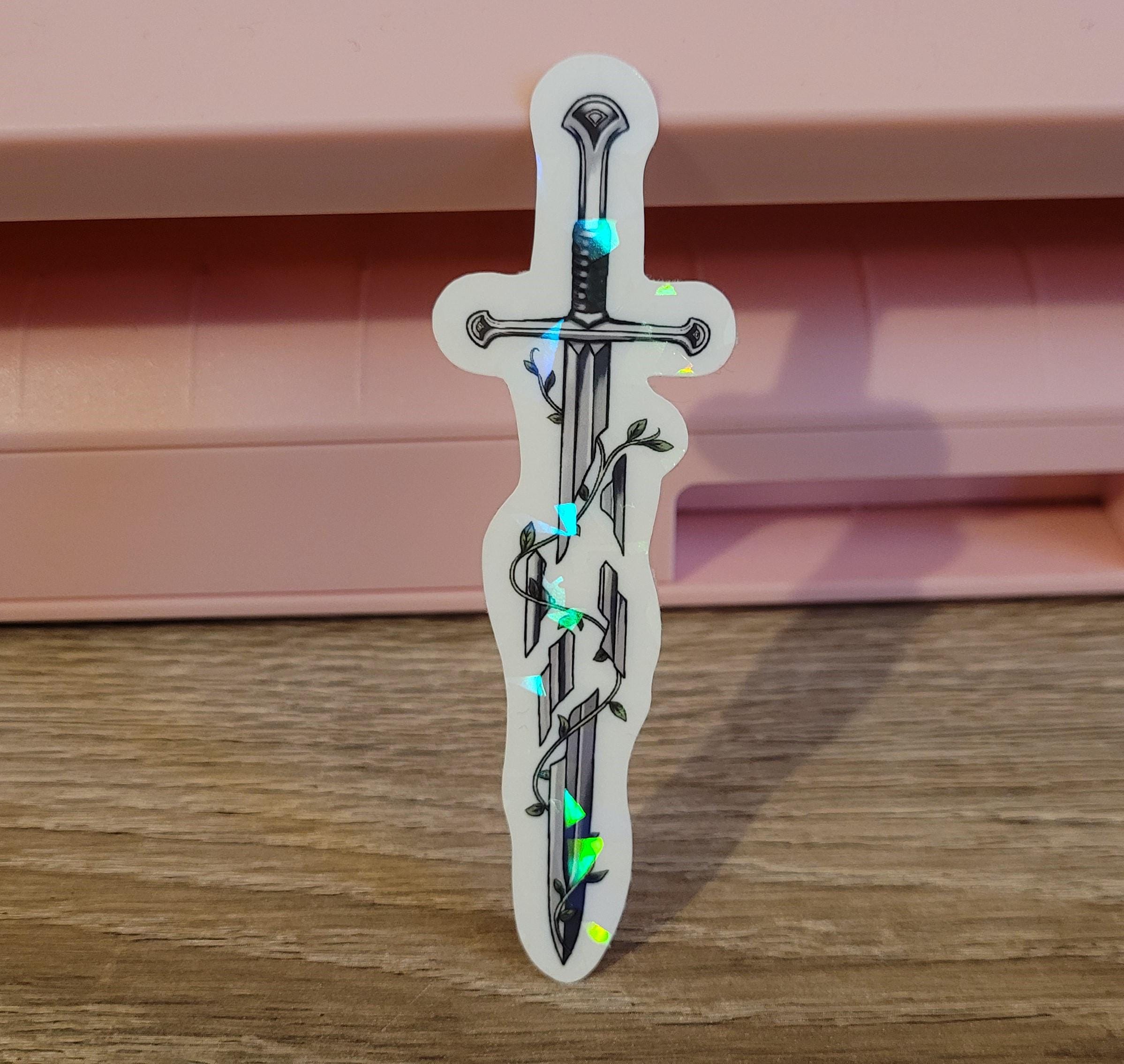 Narsil Sword Isildur Lord of the Rings Holo Sticker Decal for Laptops ...