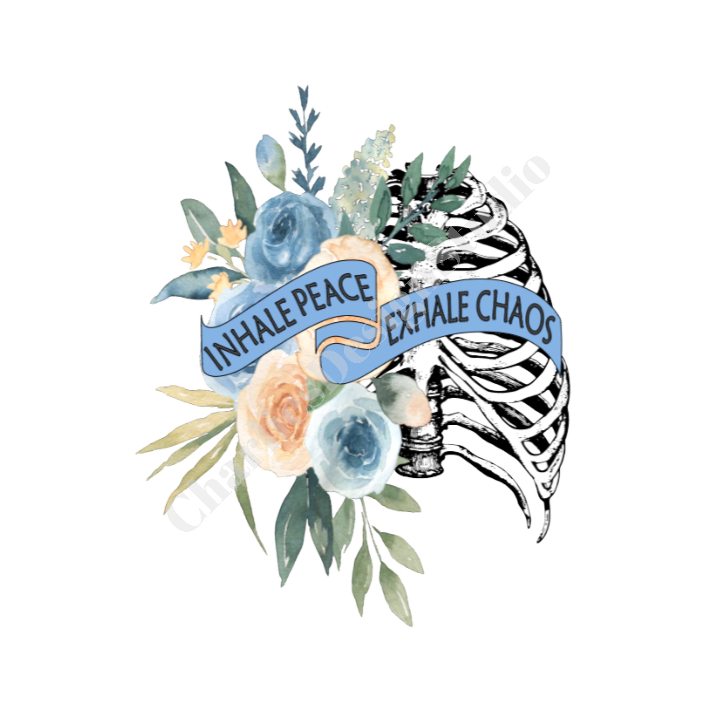 Inhale Peace Exhale Chaos PNG, Inner Peace PNG, Women Inspiration ...