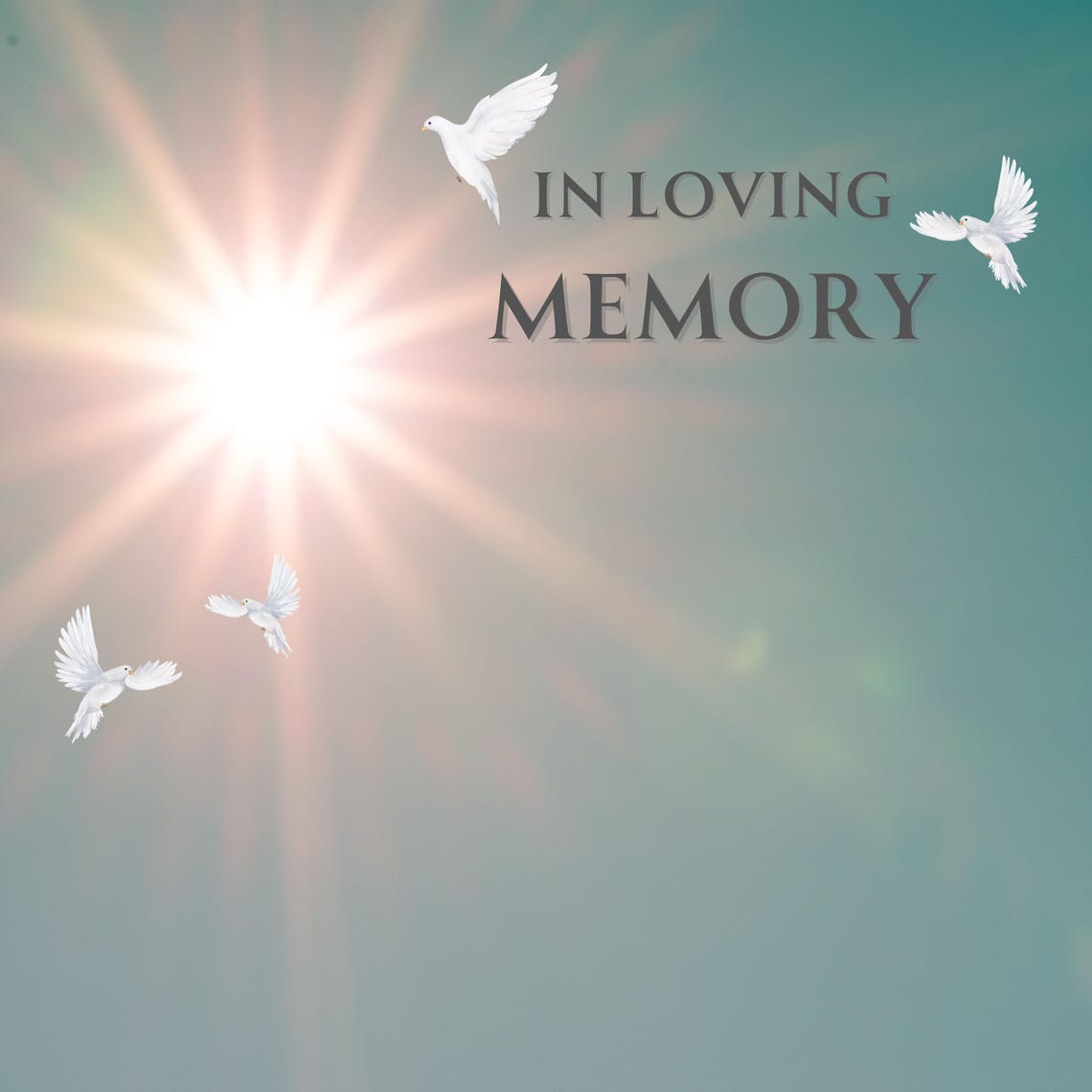 In Loving Memory PNG JPG Background, Heaven Background, Memorial ...