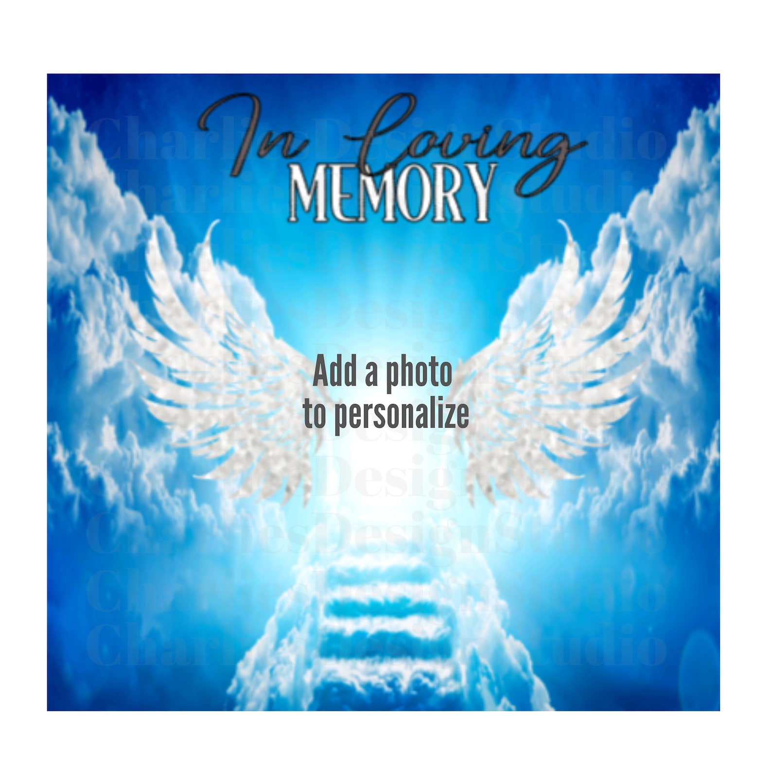 In Loving Memory PNG JPG, Memorial Background Png Jpg, Insert Photo ...