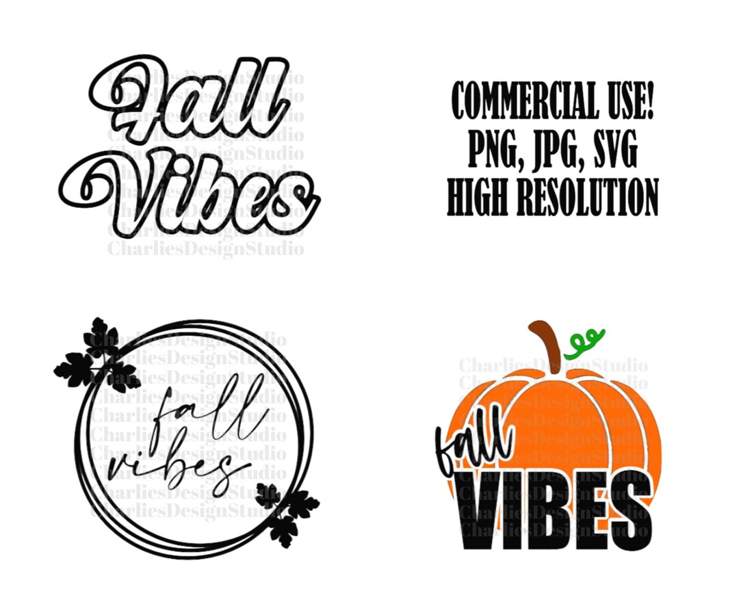 Fall Vibes PNG JPG SVG Bundle, Fall Vibes Digital Download, Fall Tshirt ...