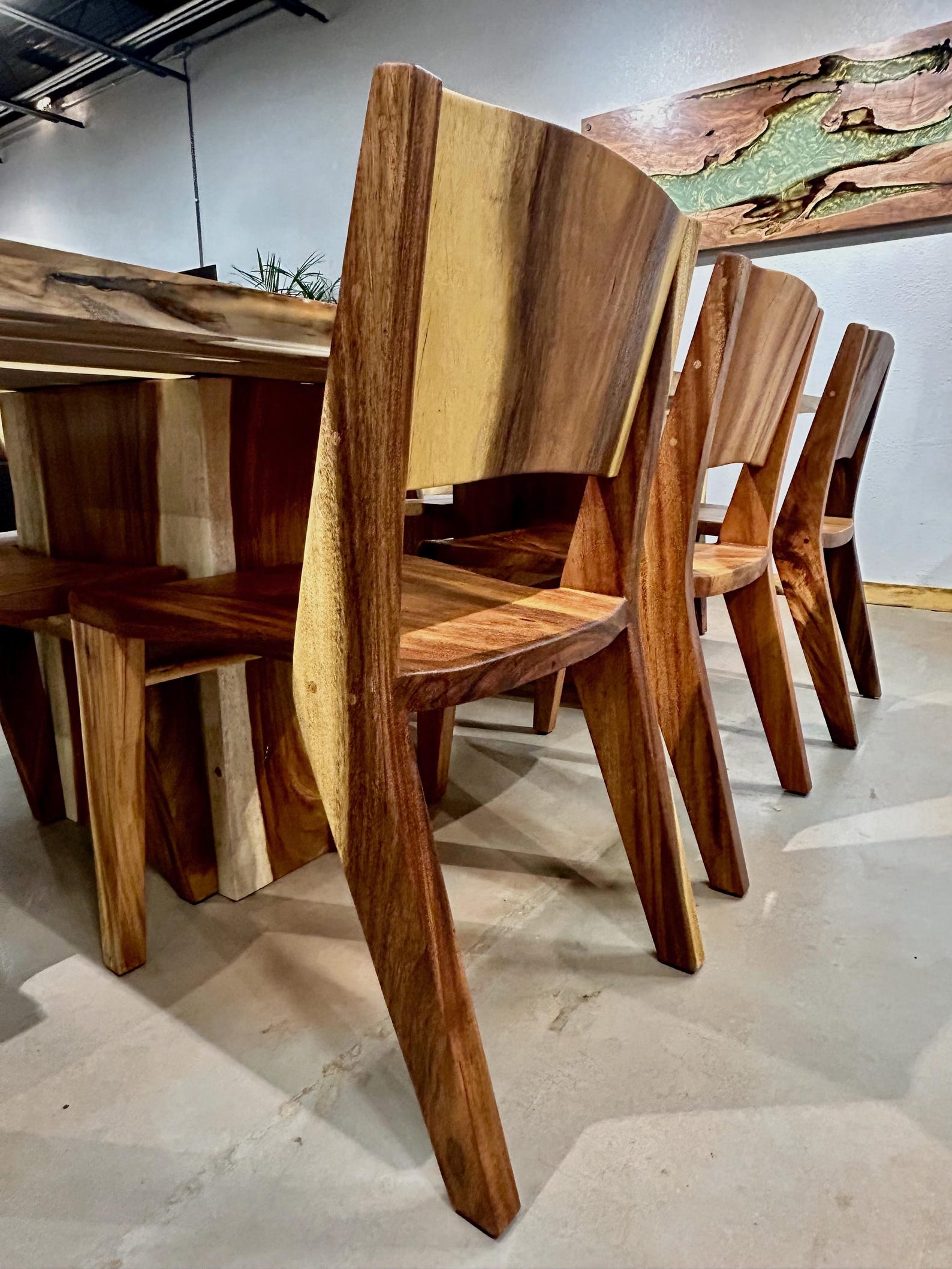 Heirloom Wooden Chairs - Monkey Pod Wood, Minimal, Modern, Ergonomic ...