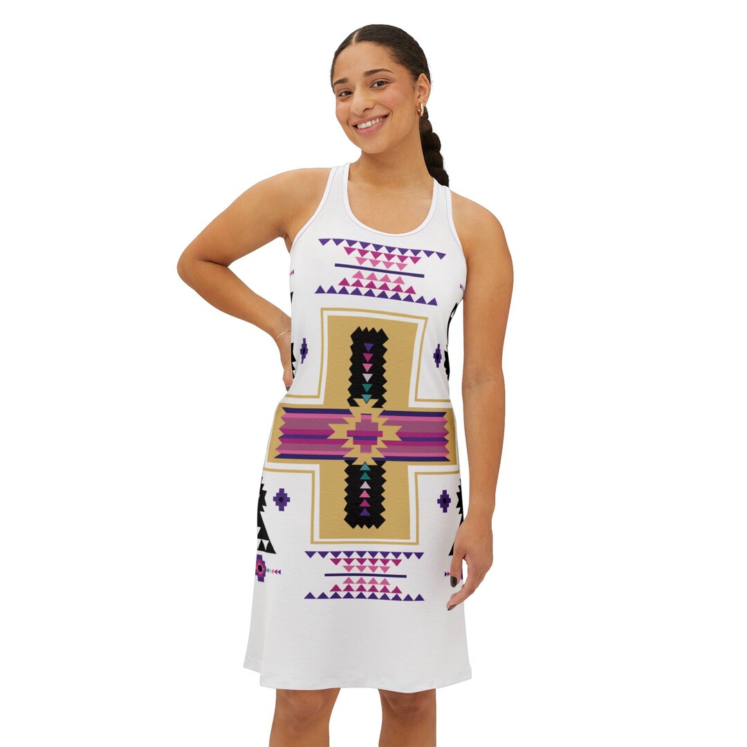First Nations Design Tank Dress Indigenous Style Art Teeshirt Tank Slip ...