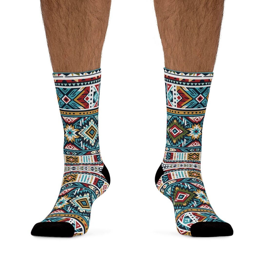 Tribal Socks Indigenous Art Recycled Poly Socks Southwest Design Art ...