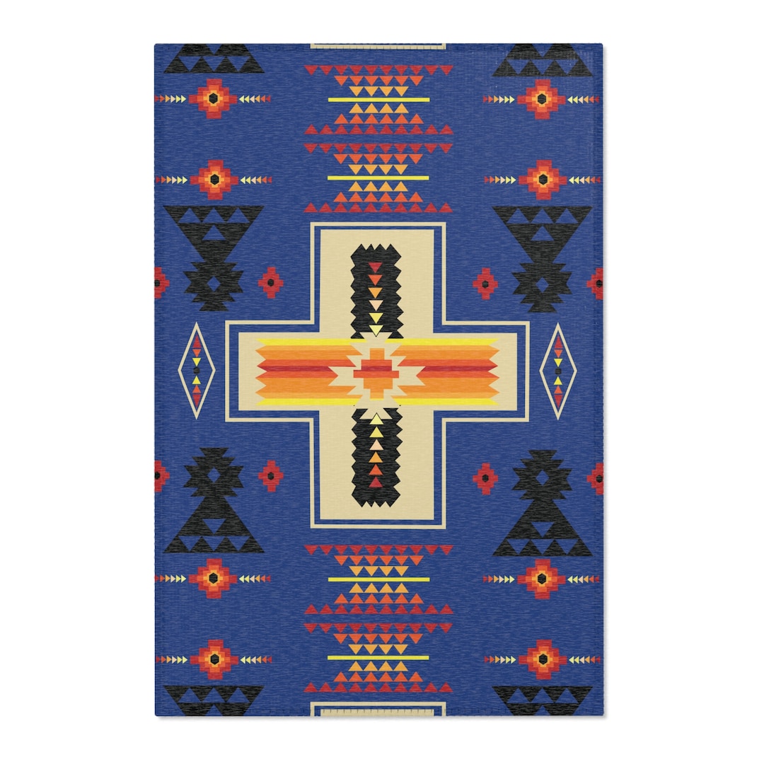 Indigenous Art Area Rugs Native American Design Home Decor First ...