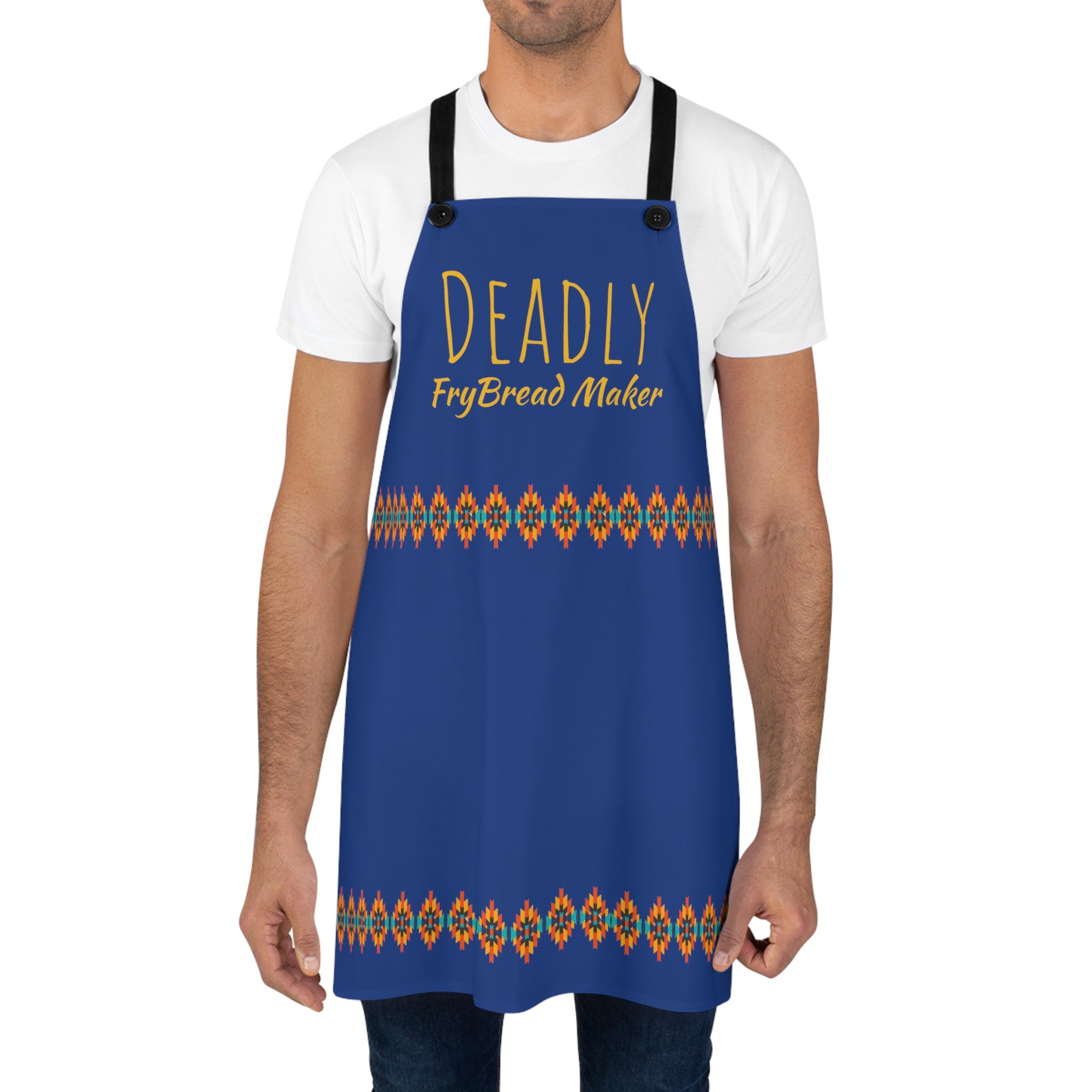 Deadly Fry Bread Maker Apron Indigenous Art Word Apron Chef Gift Apron ...