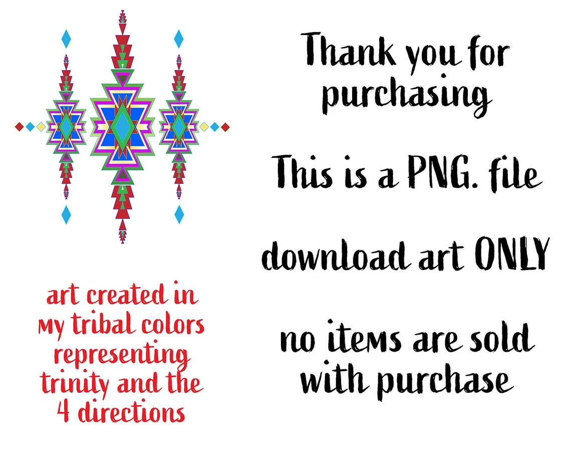 Trinity Four Directions Indigenous Art Downloadable PNG File Native Art ...