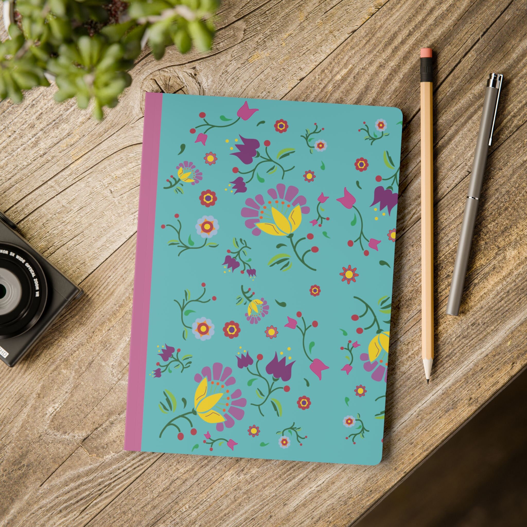Floral Softcover Journal Indigenous Flower Art Writers Book Poet Gift ...
