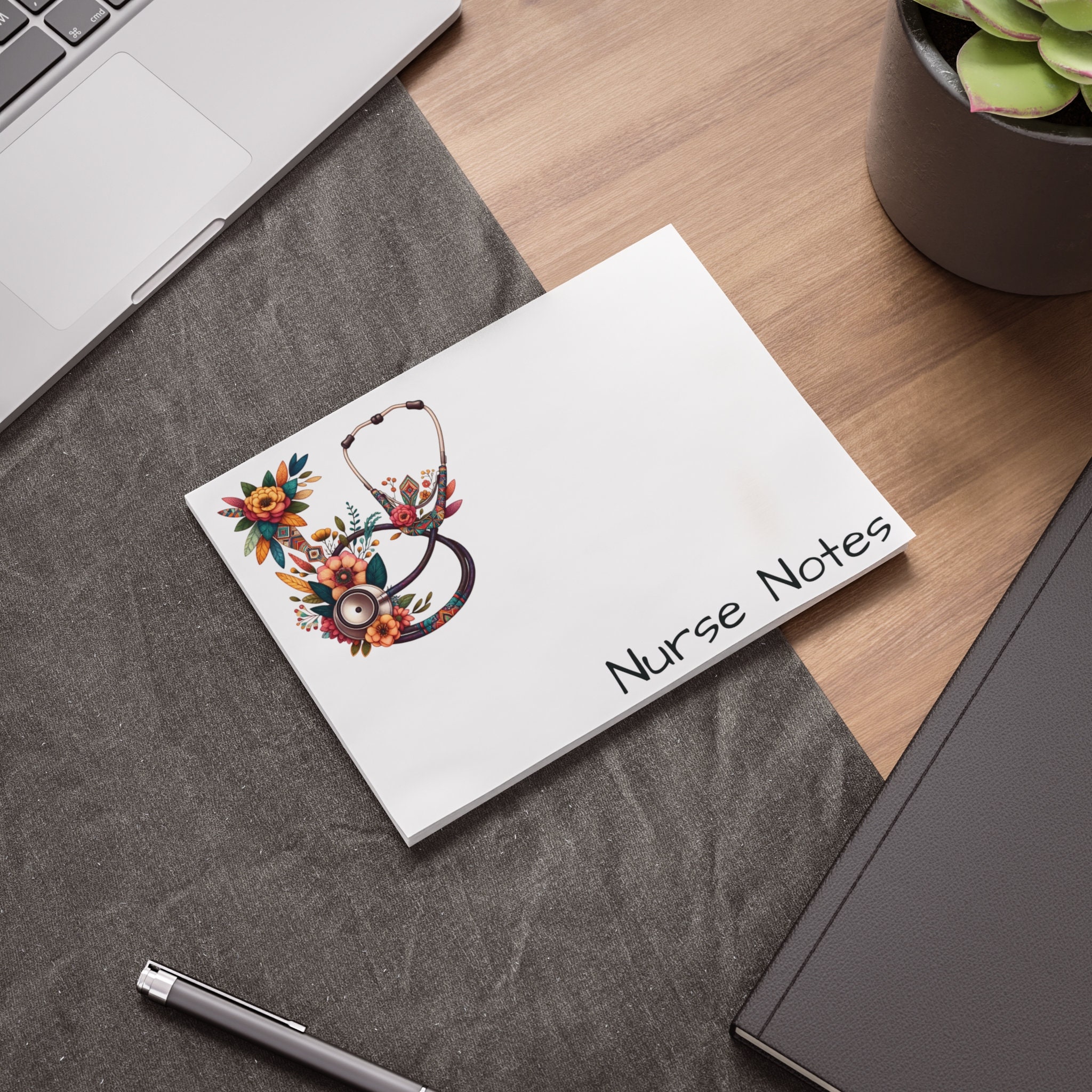 Native American Art Nurse Note Pad Indigenous Nurse Post Note Pad Gift ...