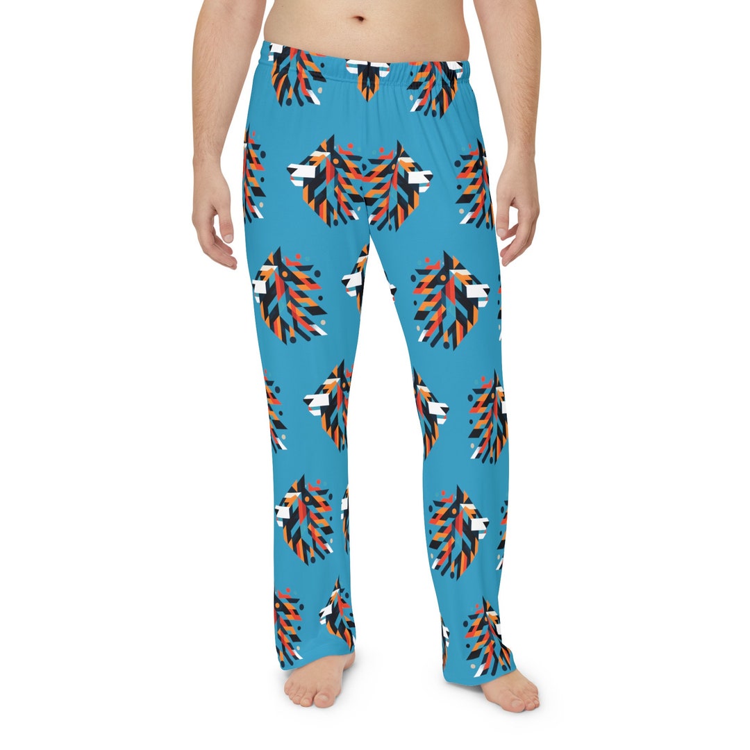Native Wolf Pattern Sleep Bottoms First Nation Spirit Animal Pajama ...