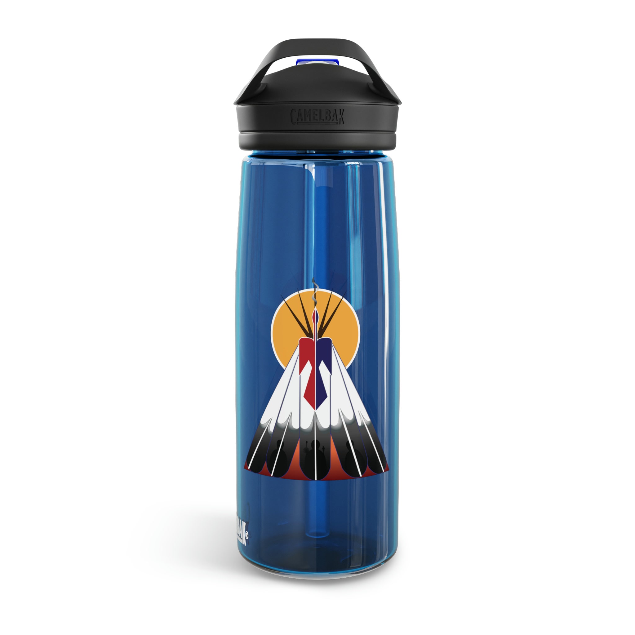 First Nations Art Water Bottle Native American Design Teepee Aqua ...