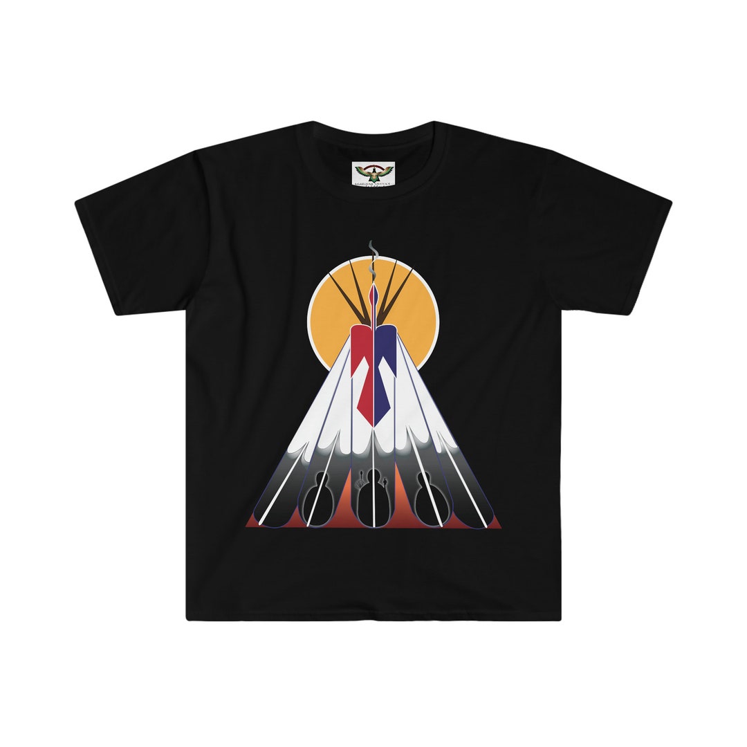 Indigenous Tee Shirt Native American Art Shirt Tipi Art Shirt Waterbird ...